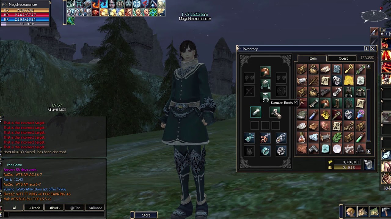 Set Karmian - Database Lineage 2 - YouTube