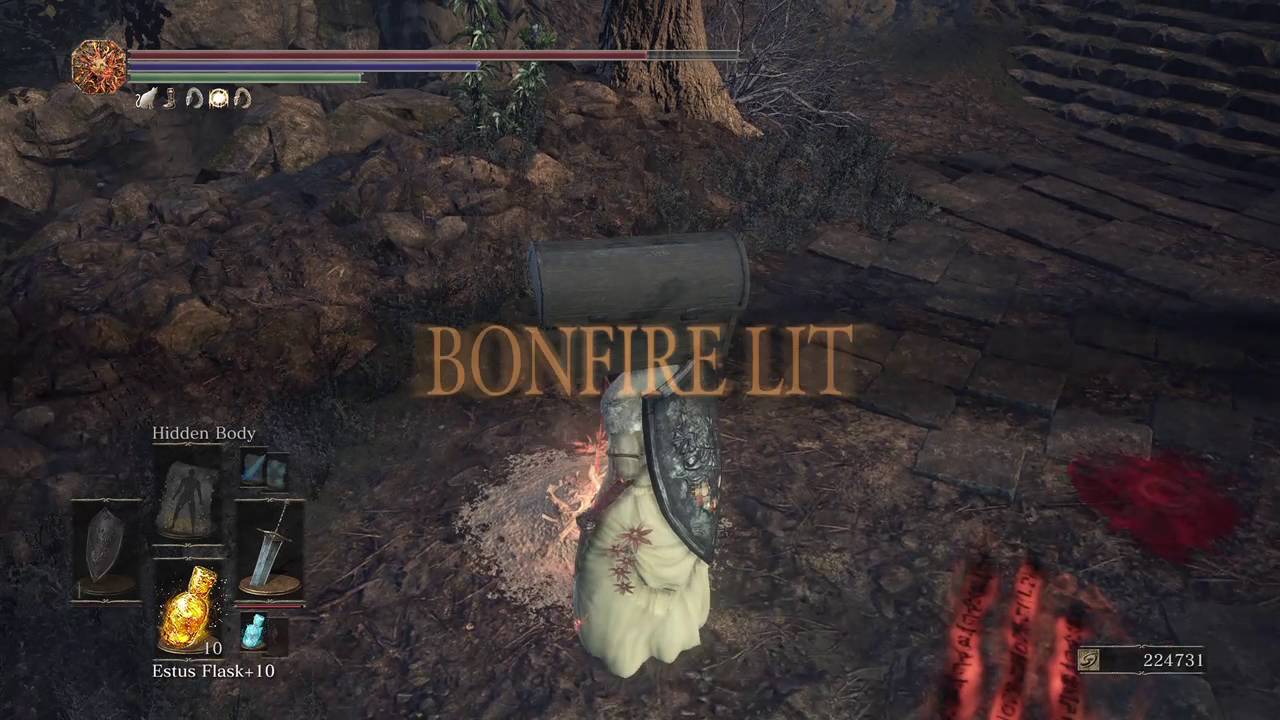 DARK SOULS™ III Crystal Sage Bonfire To Cleansing Chapel Bonfire (100% ...