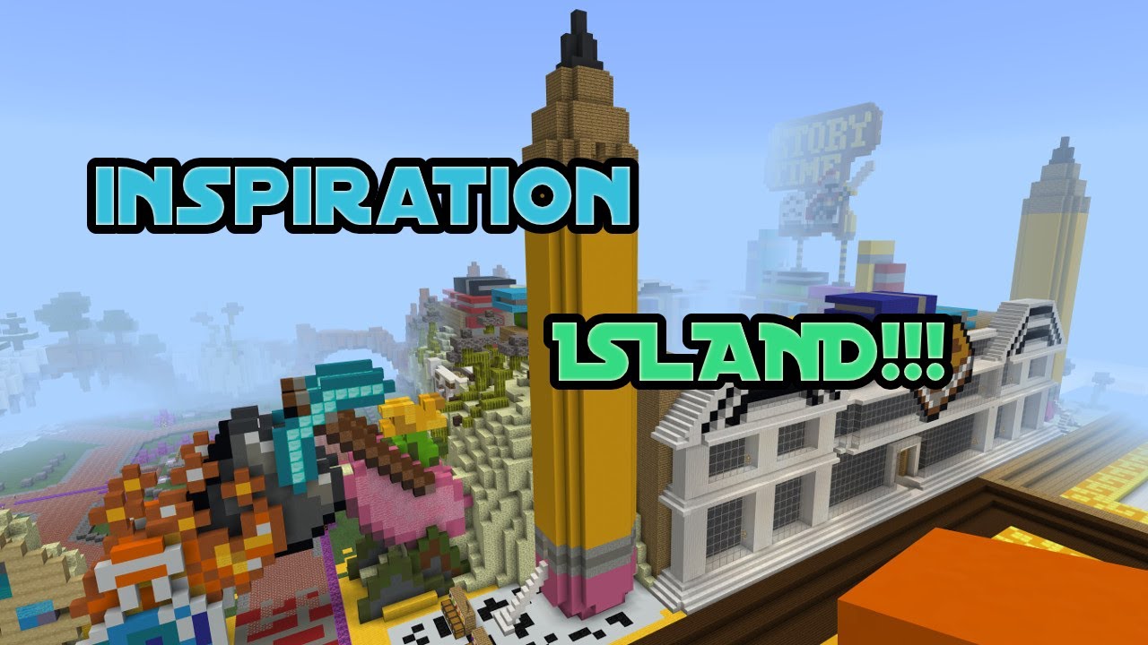 Let's Play Minecraft Inspiration Island!!! - YouTube