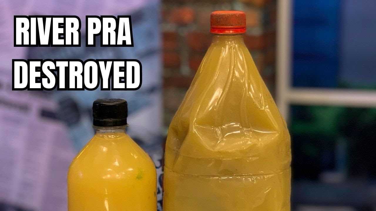 See what Galamsey has done to river pra. Ghana will be importing water ...