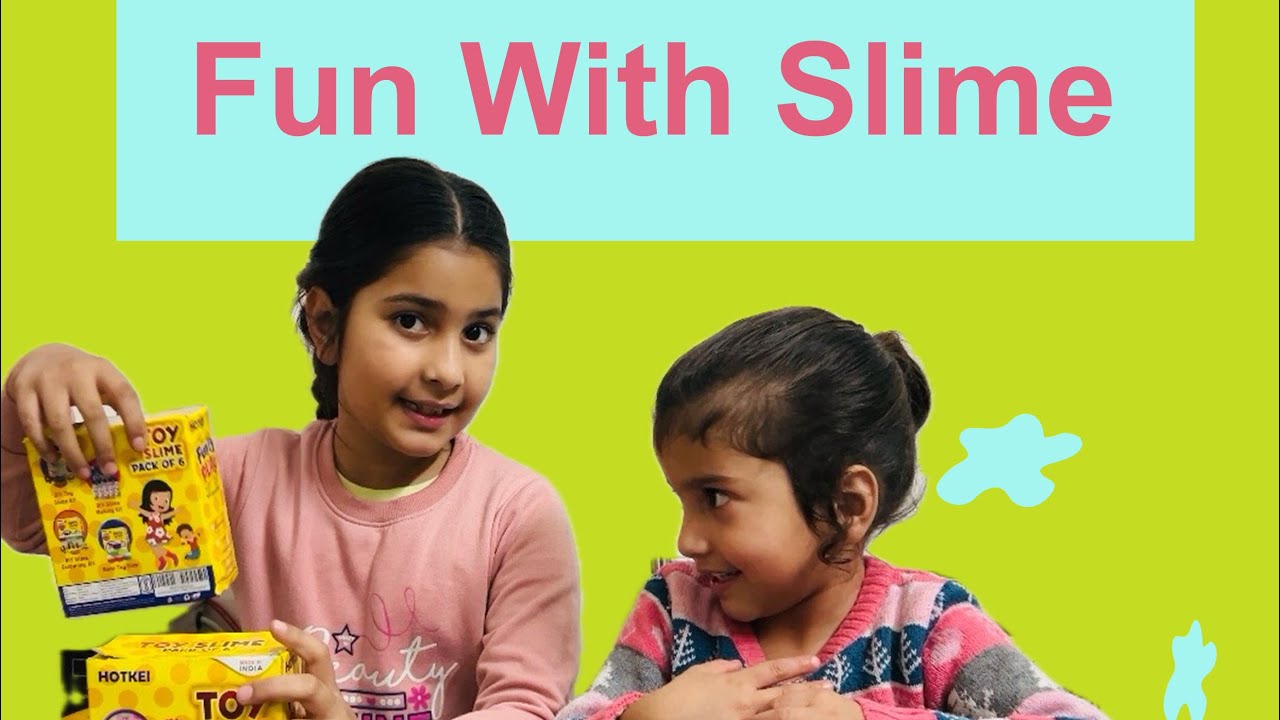 Fun With Slime || Kids Slime Moments || Zaina Zunaira Playing With ...