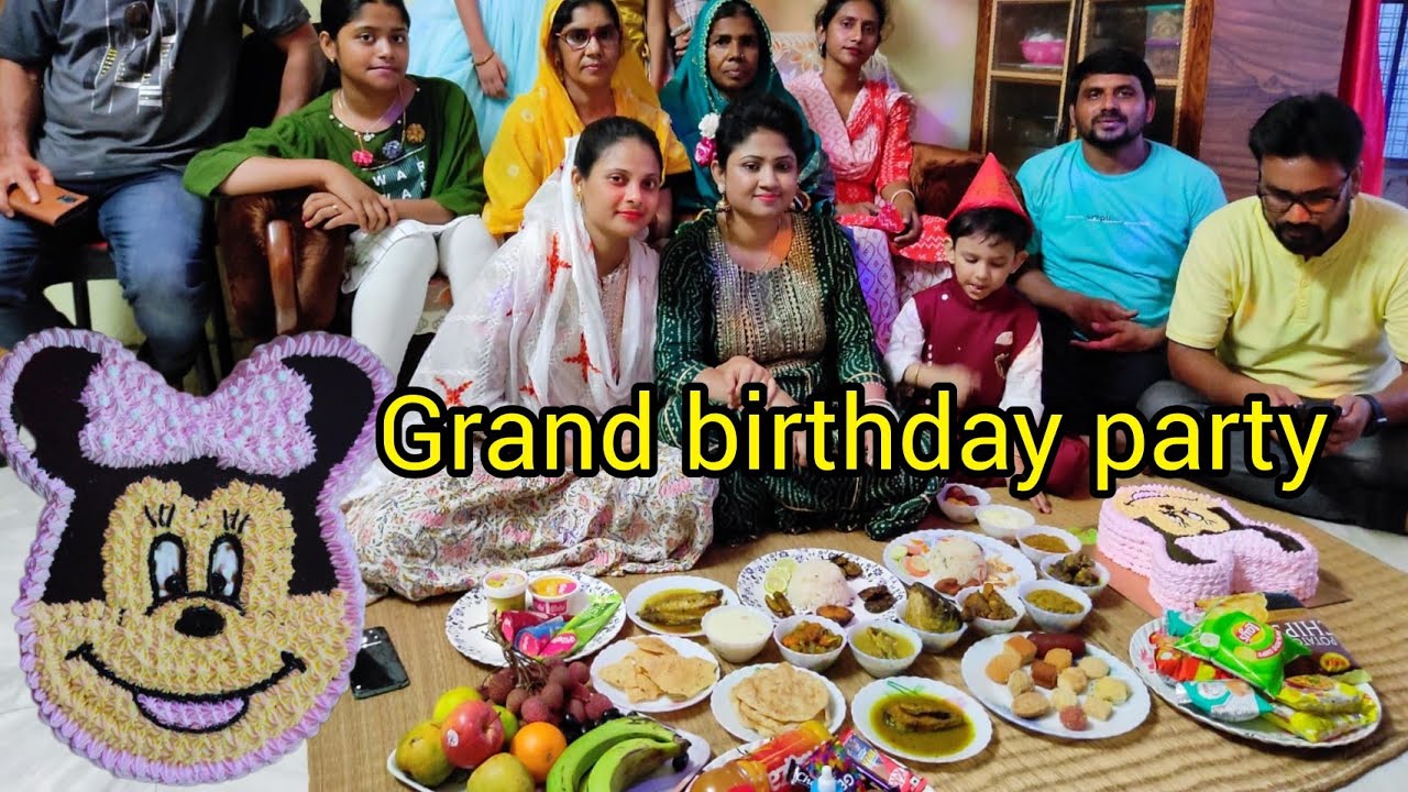 grand birthday celebrate🥮 প্রতি বছর ছেলের জন্মদিনে এত আইটেম থাকে সবাই ...