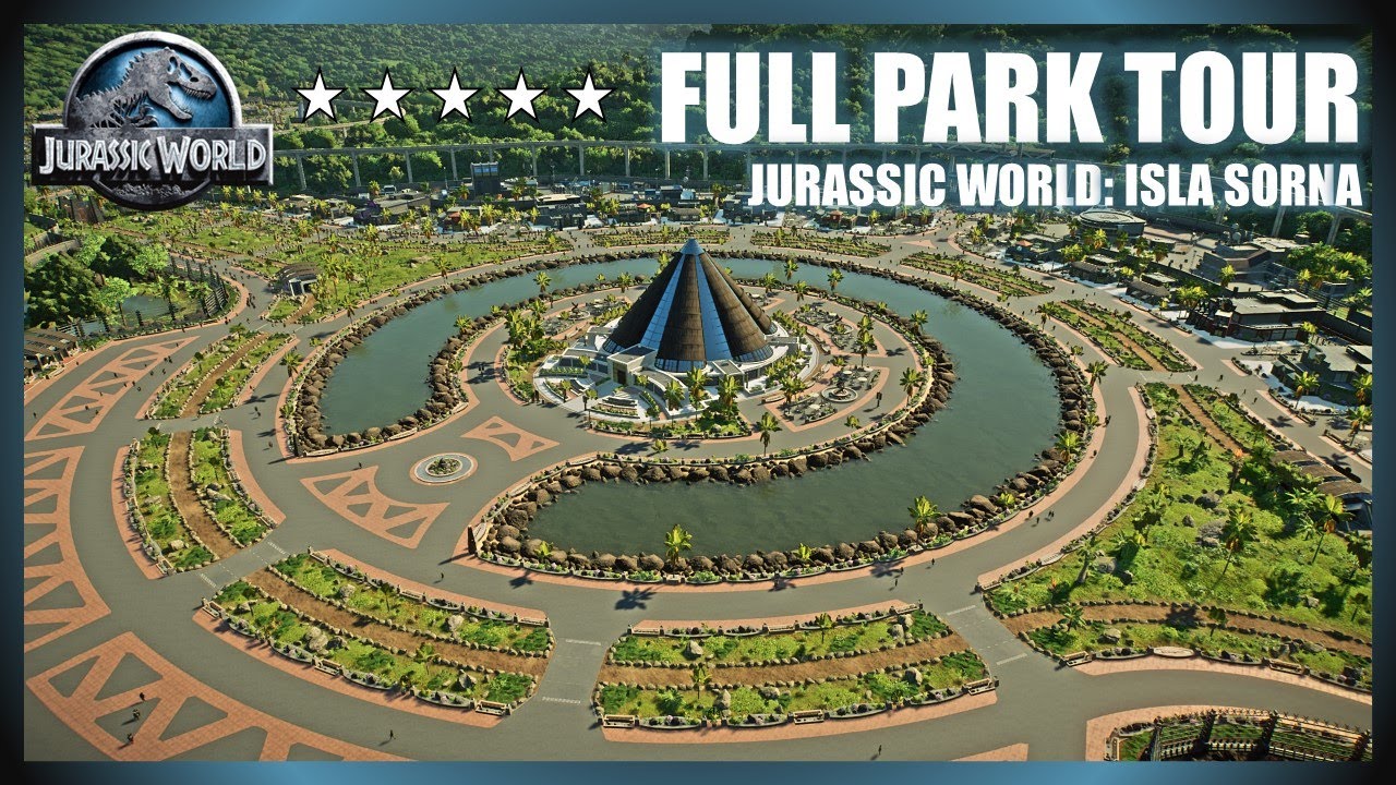 Jurassic World - ISLA SORNA: JWE2 Park Tour - YouTube