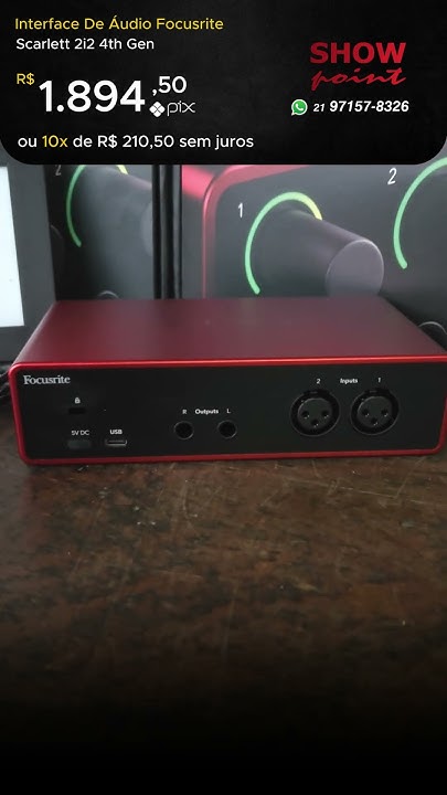Interface Focusrite Scarlett 2i2 4th Gen – Qualidade Profissional na ShowPoint - YouTube