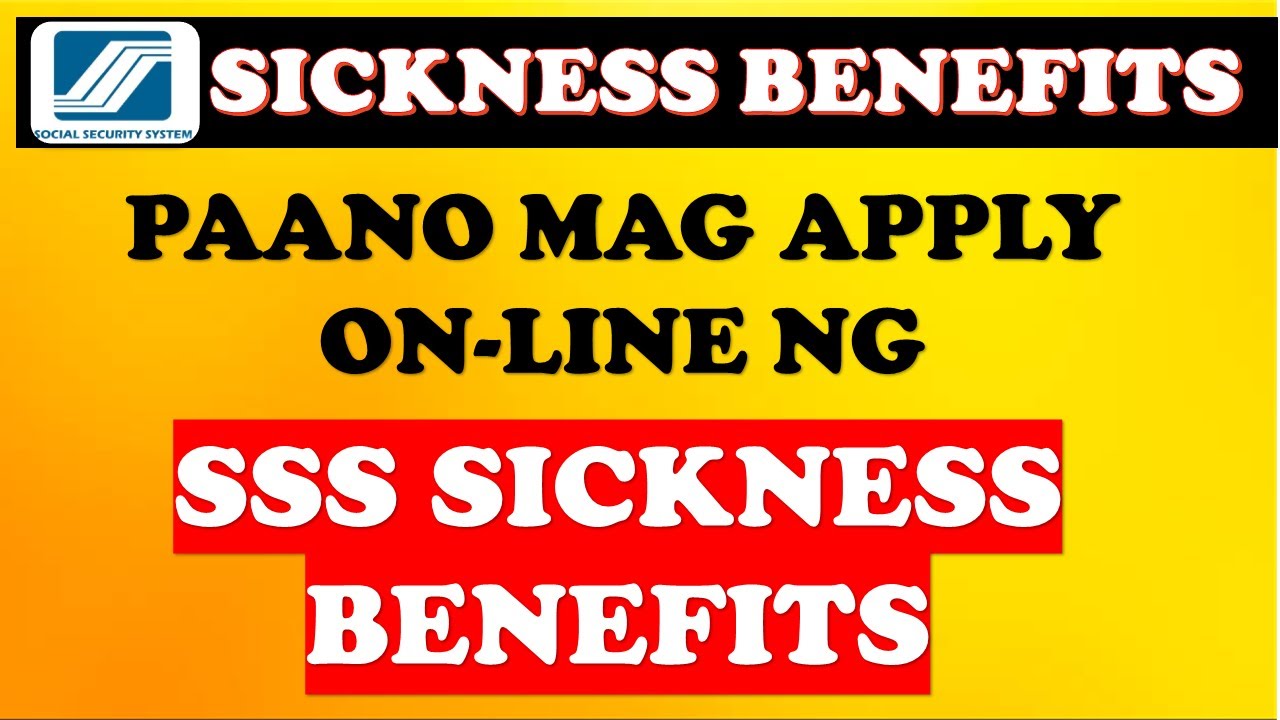 🔴 HOW TO APPLY FOR SSS SICKNESS BENEFITS ON LINE - YouTube