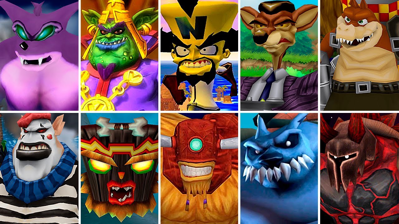 Crash Bandicoot All Bosses at Phyllis Mosier blog
