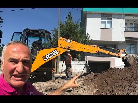 Jcb 3cx Beko Loder zor Yol Kazısı Kanal Arıyoruz !!! sewage studıes