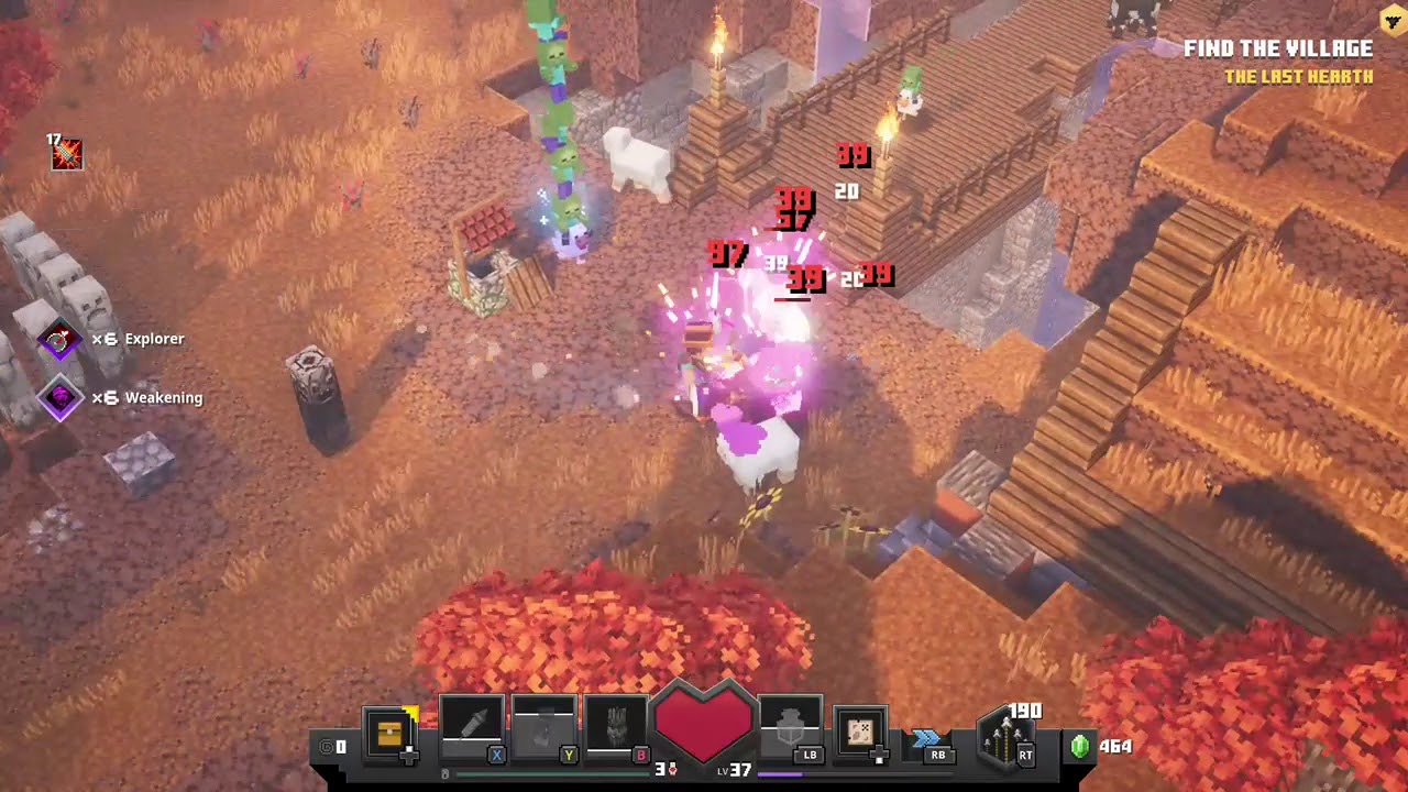 Rare Baby Zombies Riding Chicken Spawn - Minecraft Dungeons - YouTube