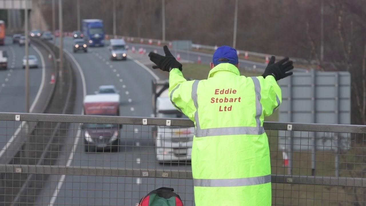 Who is the man who stands on UK motorway waving at trucks everyday ...