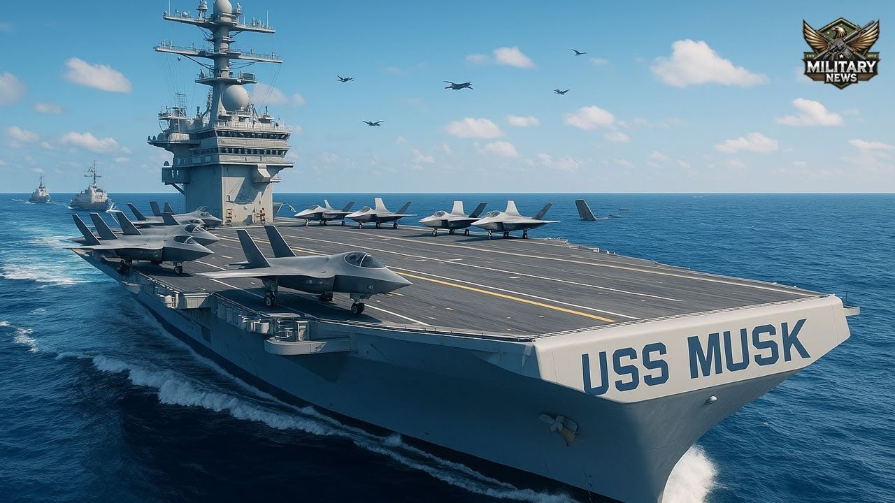 US Next-Generation Aircraft Carrier Renamed USS Musk - YouTube