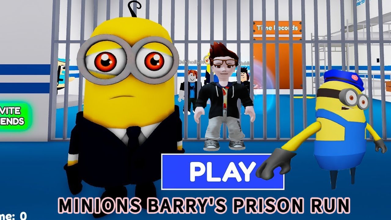 MINIONS BARRY'S PRISON RUN! OBBY ROBLOX FULL GAMEPLAY WALKTROUGH (# ...
