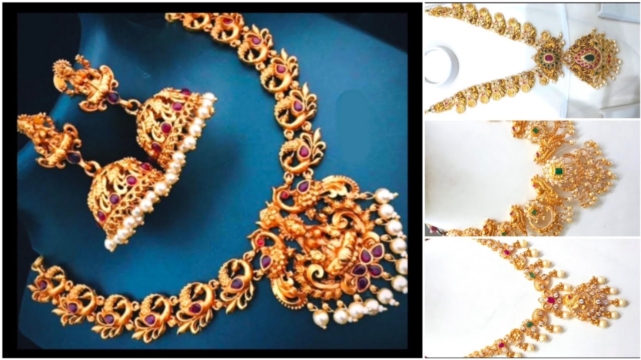 Haar Design|Stone Haar|New Collection|22kt Gold||Jewellery Design - YouTube