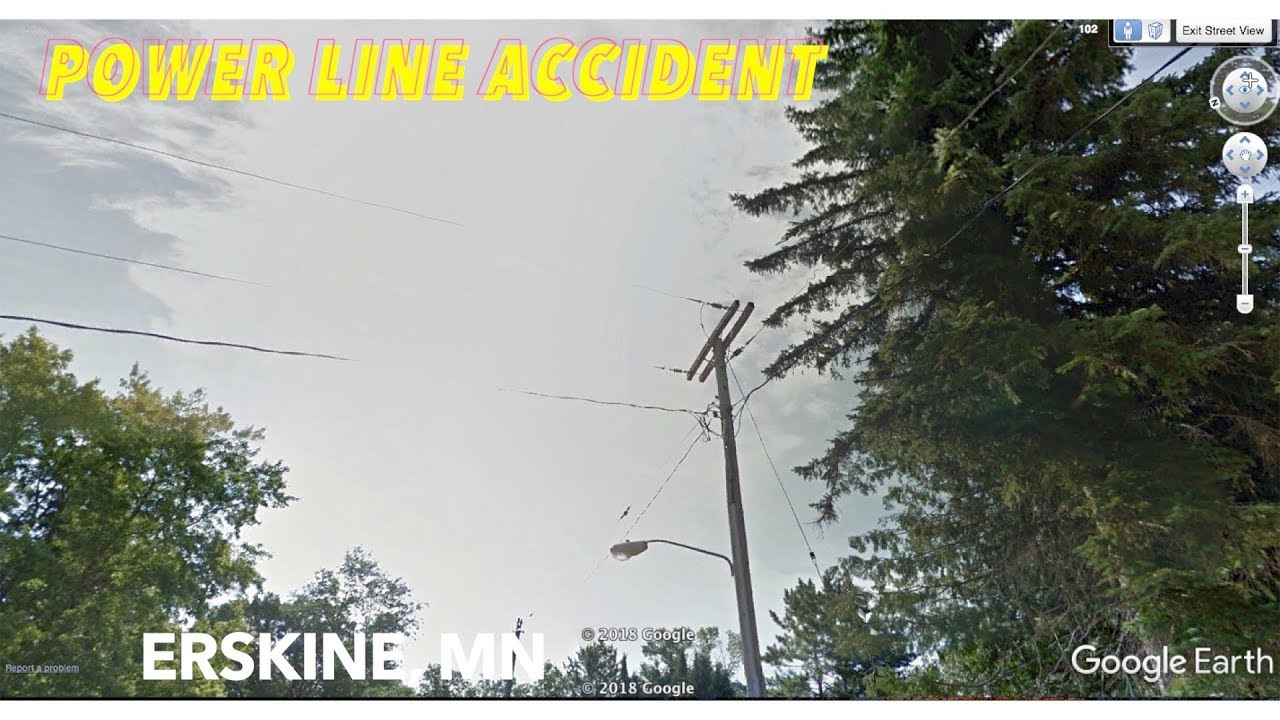 Saturday Morning Power Line Accident In Erskine, MN - YouTube