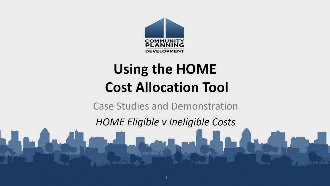 HOME Cost Allocation Tool - Segment 3: HOME Eligible vs. Ineligible ...