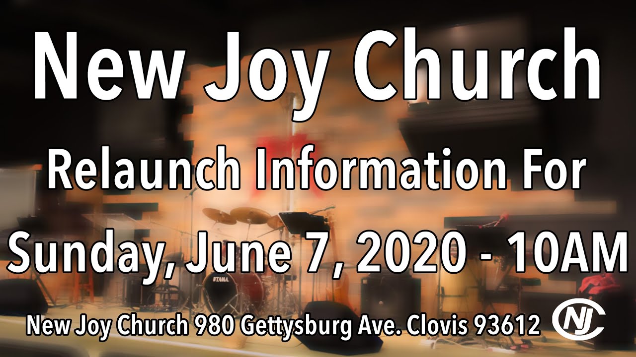 New Joy Church Relaunch Information - YouTube
