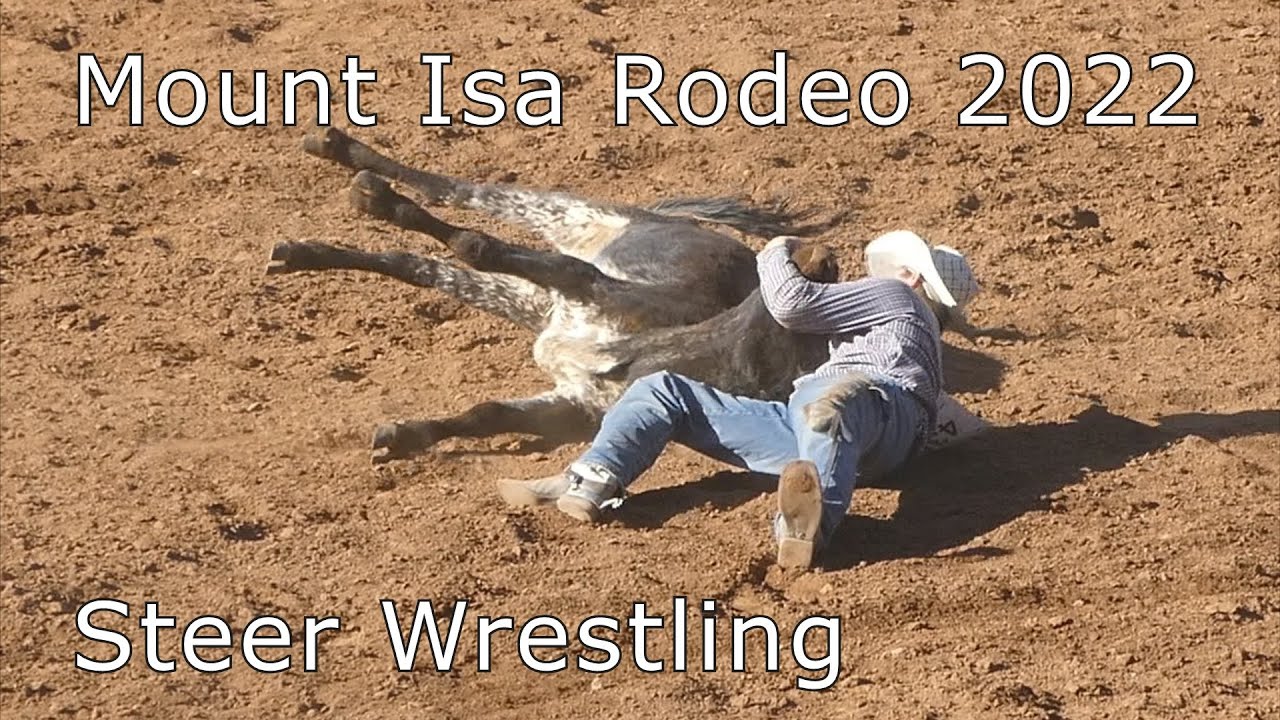 Mount Isa Rodeo 2022 Steer Wrestling - YouTube