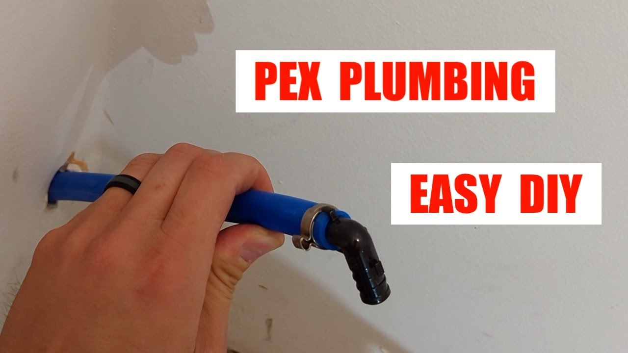 How to DIY PEX plumbing connections - YouTube