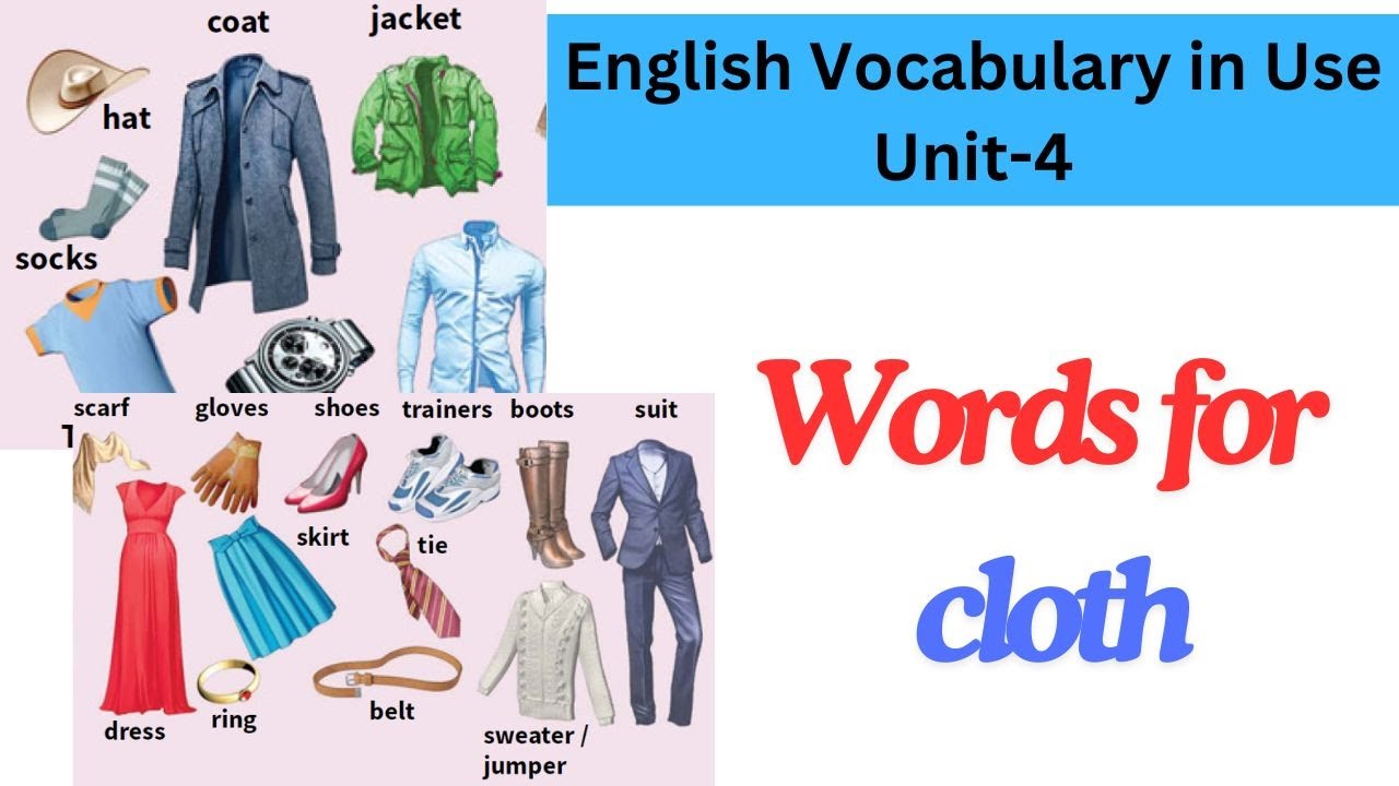 English Vocabulary in Use (Elementary)- Unit-4: Clothes - YouTube