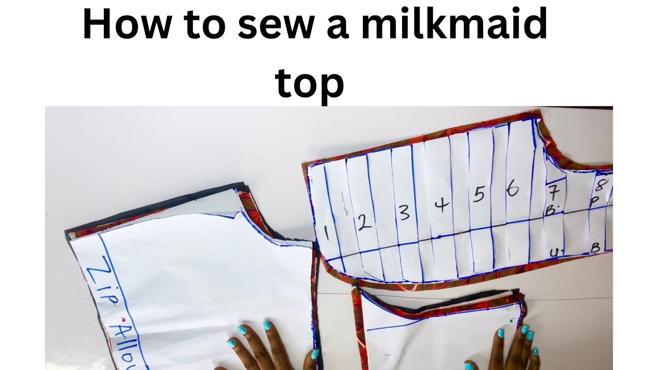 How to sew a milk maid top #milkmaid - YouTube