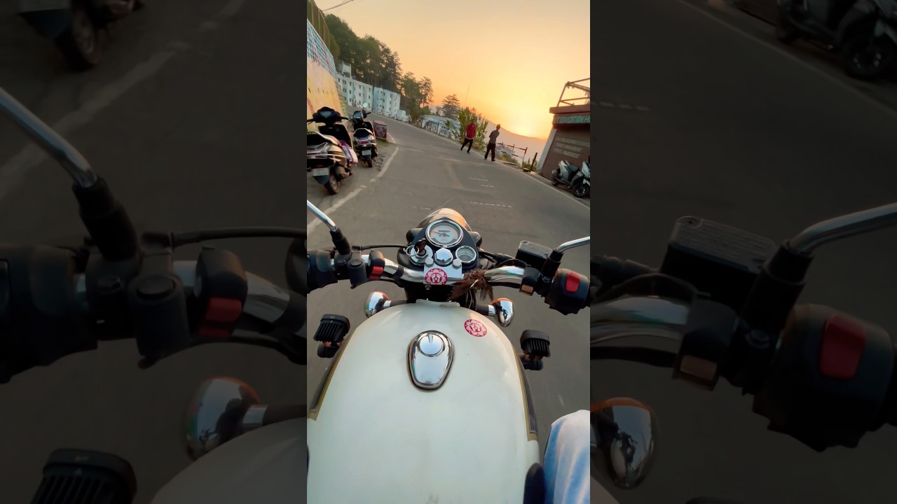 Mall road almora in Royal Enfield classic 350 #almora #royalenfield # ...