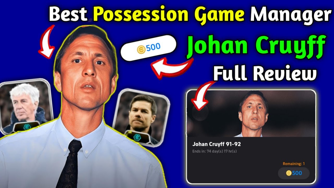 Should You Sign Johan Cruyff Manager In eFootball 2025 || eFootball ...