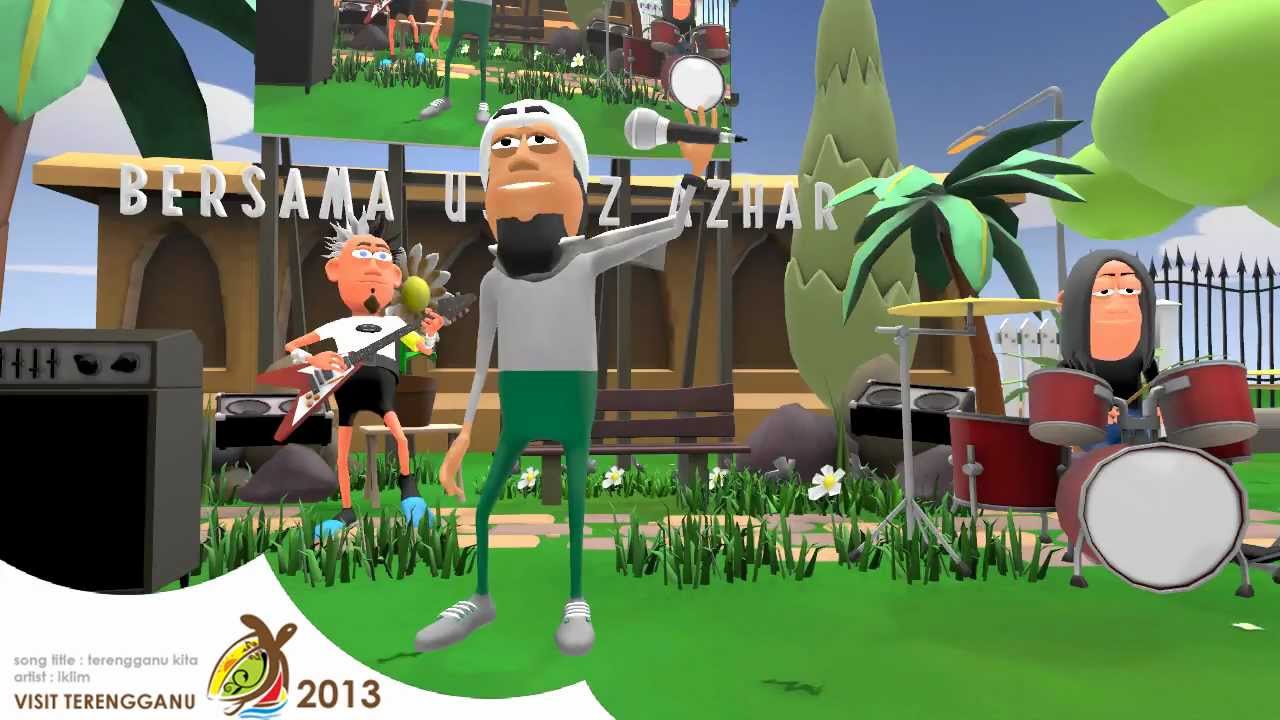 Ustaz Azhar Idrus Cartoon / Animated / Lagu Terengganu Kita - YouTube