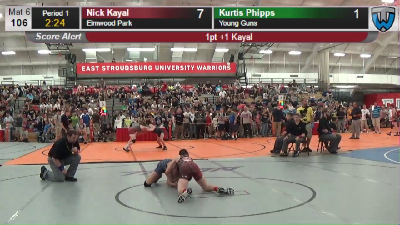 333 Cadet 106 Nick Kayal Elmwood Park vs Kurtis Phipps Young Guns ...