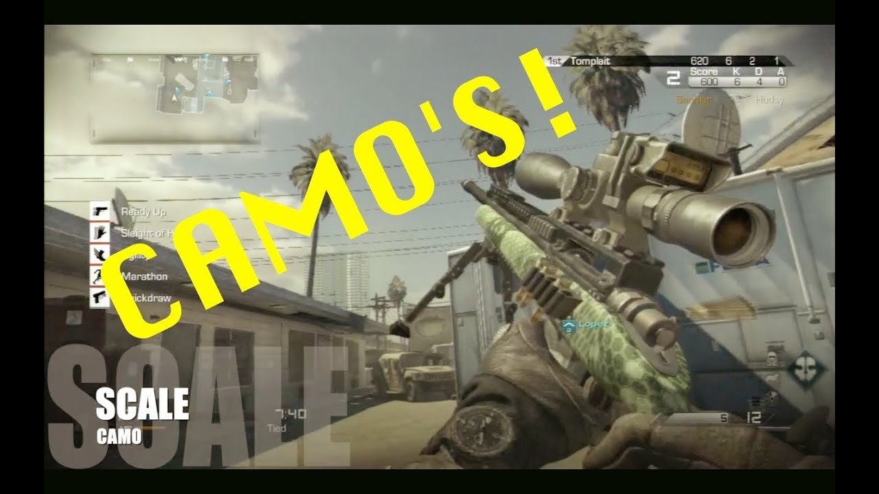 Call Of Duty:Ghosts - All Camo's (USR Sniper) - YouTube