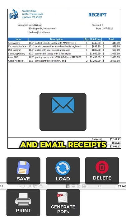 Watch Me Create This Receipt & Invoice Template + Free Download - YouTube