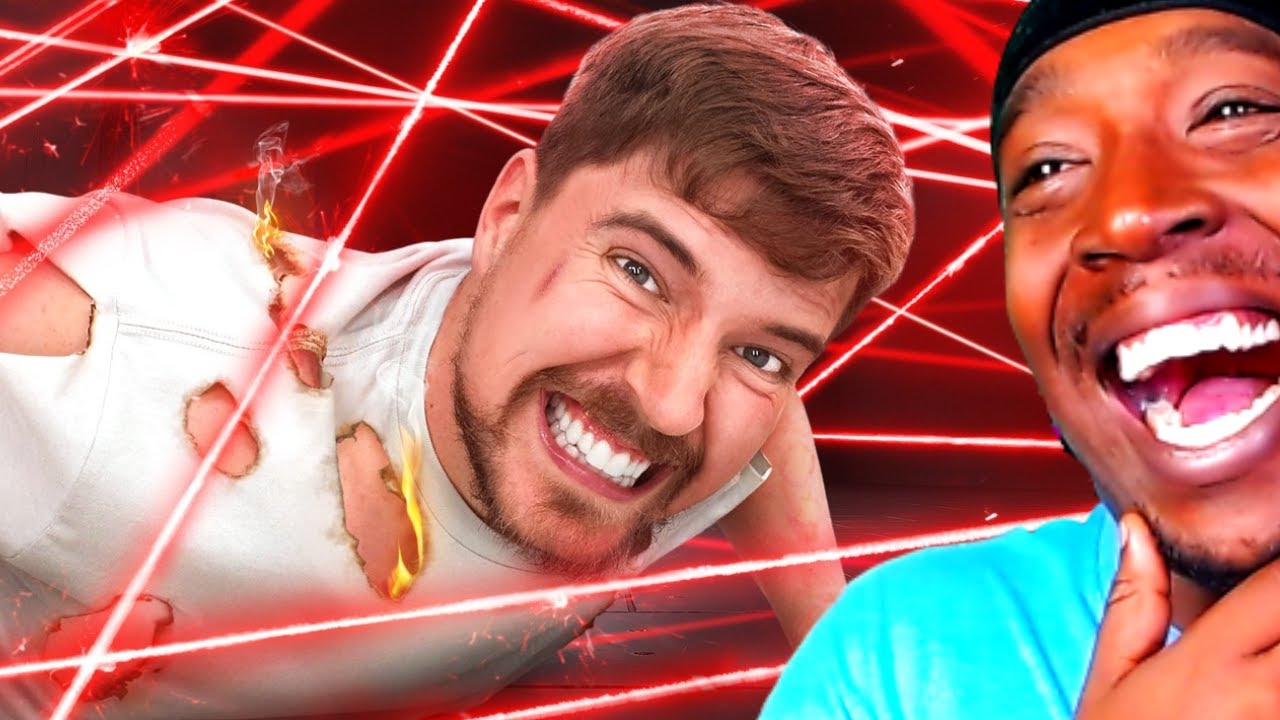 INSANE!! World’s Deadliest Laser Maze! (REACTION) - YouTube