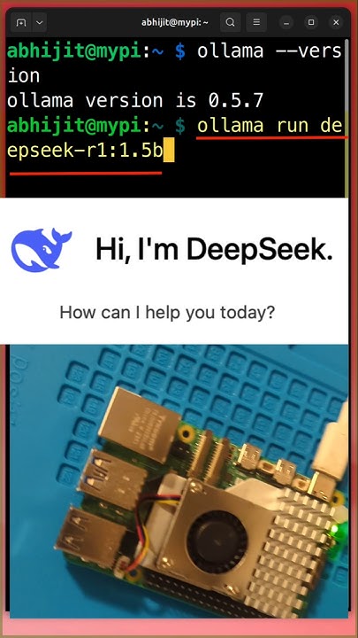 Run Deepseek-R1 locally on #raspberrypi - YouTube