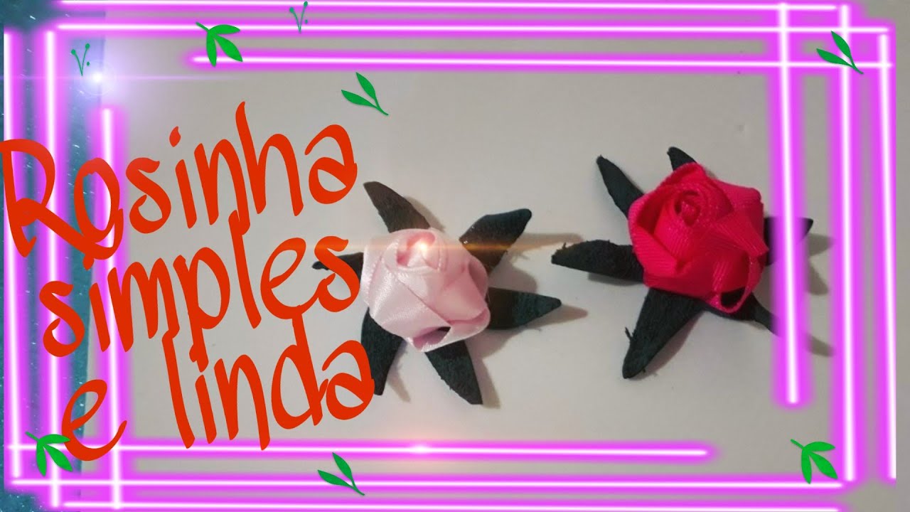 🌈Rosinha simples e linda, rápida e fácil 🎀 - YouTube