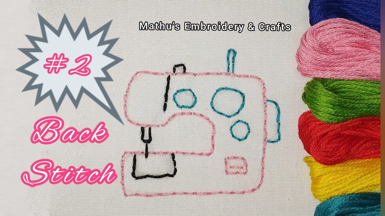 Back Stitch/Hand Embroidery for Beginners#handembroidery - YouTube