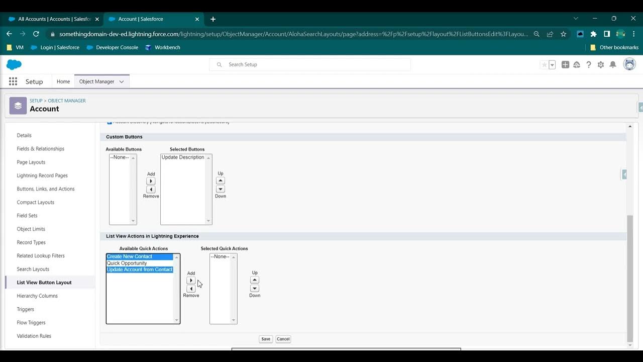 Add or Remove Button in List View #inSalesforce - YouTube