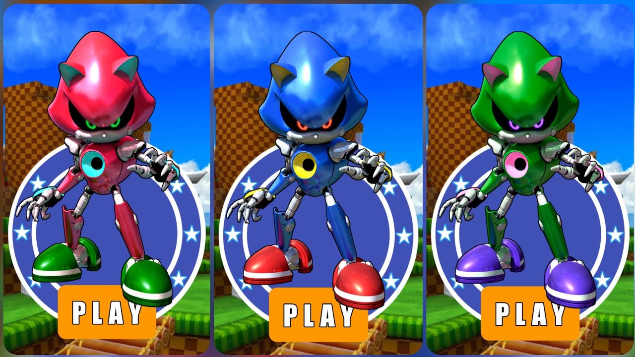 Metal Sonic defeat All Bosses Zazz Eggman All Characters Unlocked Sonic ...