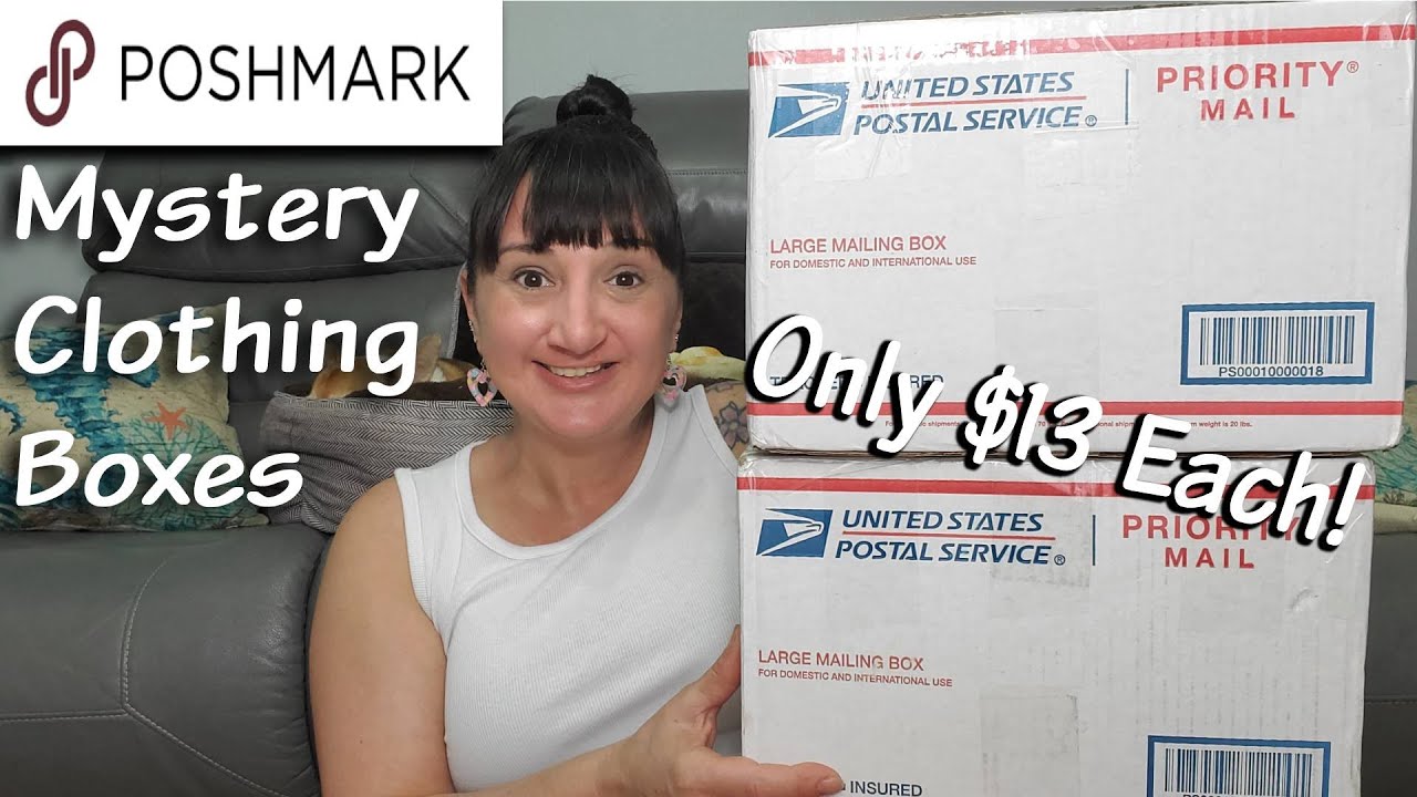 Unboxing 2 Clothing Mystery Boxes From POSHMARK | 9 to 11 Items In Each ...