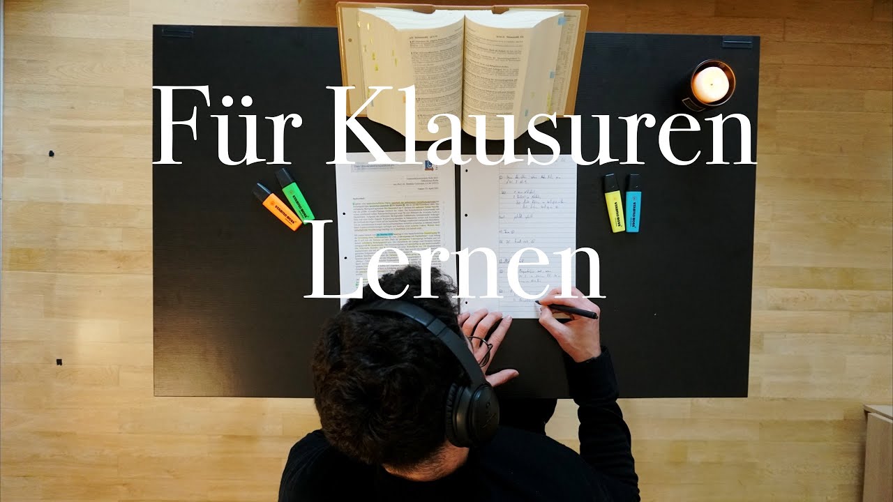Für Klausuren lernen im Jurastudium - YouTube