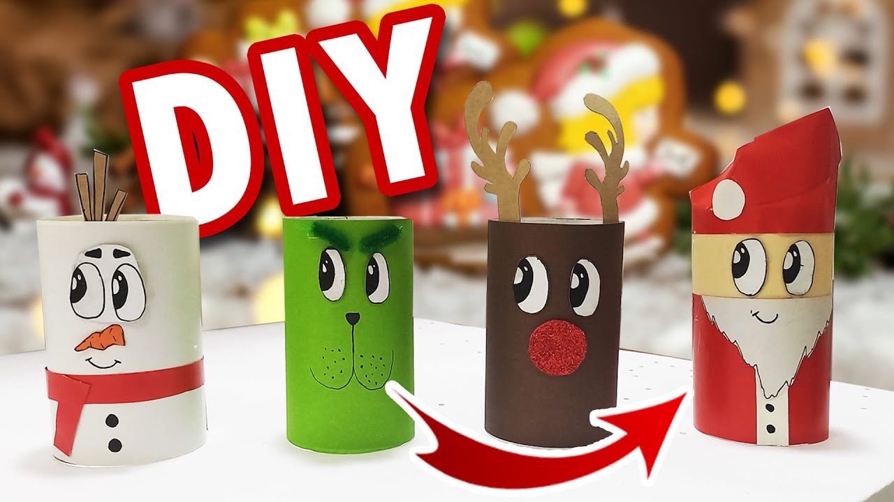 Christmas characters for the tree, homemade crafts - YouTube