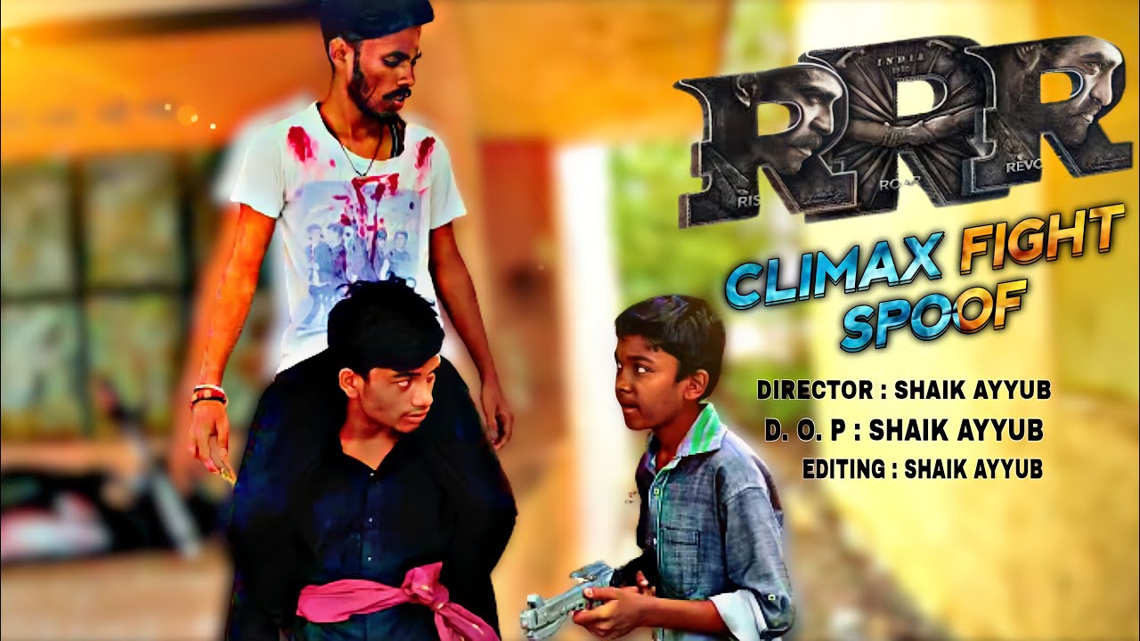 RRR Jail Fight | RRR Fight Spoof |RRR Climax Fight |Jrntr | Ramcharan ...