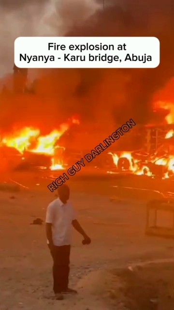 Nyanya Karu bridge Fire explosion today - YouTube