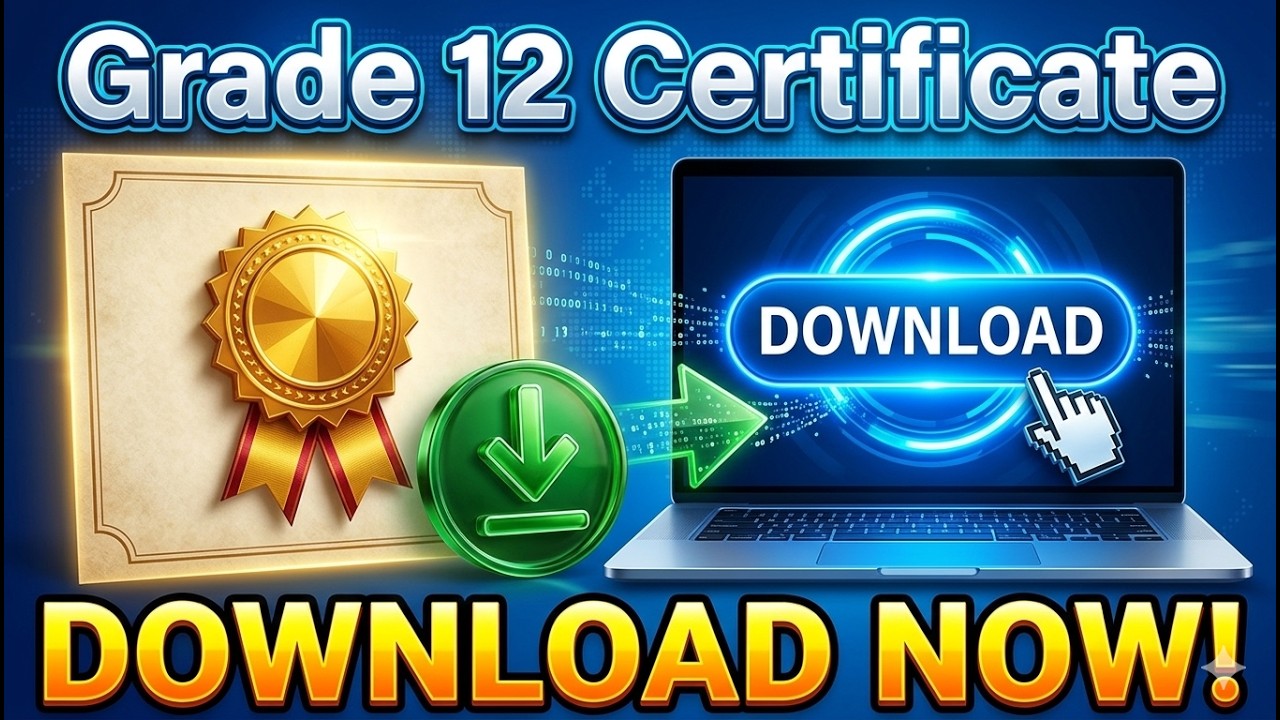 የ12ኛ ክፍል ሰርትፍኬት #Download ለማድረግ || How to Download Grade 12 Certificate ...