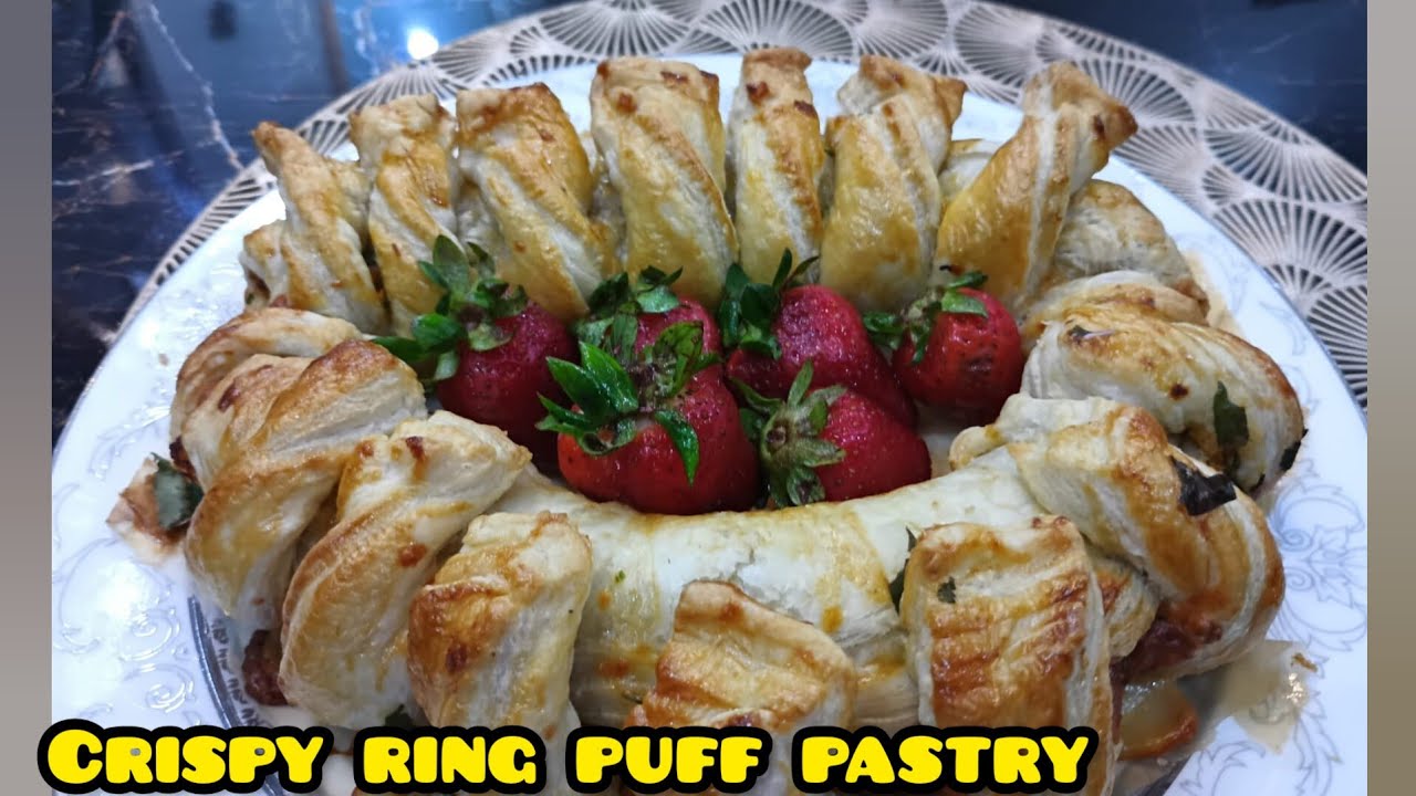 Puff Pastry Ring Recipe | Easy Evening Snack - YouTube