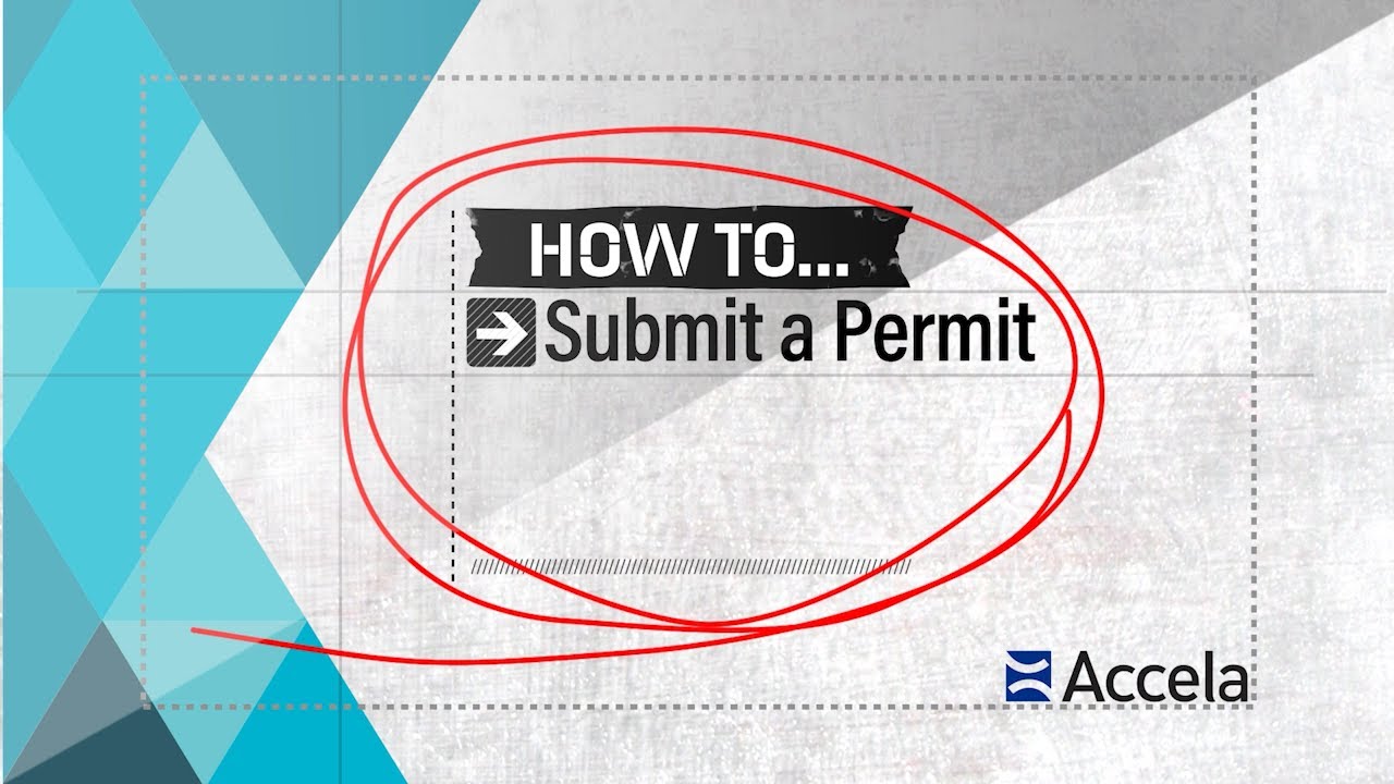Accela How-To: Submit a Permit - YouTube