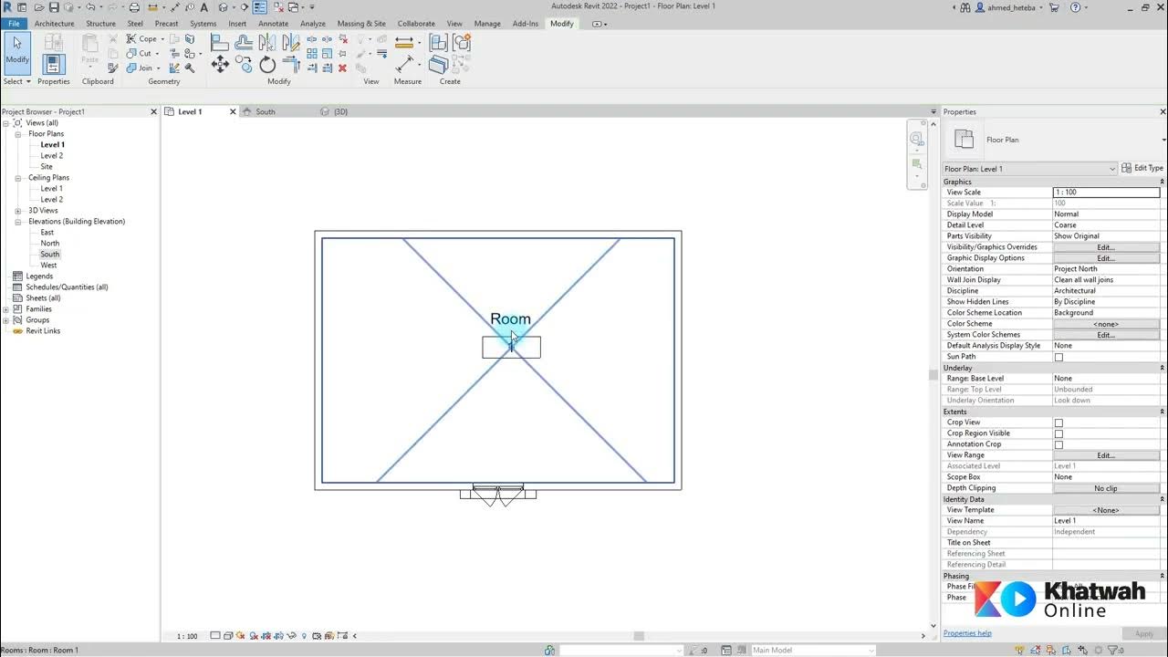 Revit Warnings | None Of The Created Elements Are Visible | خطوة اونلاين - YouTube