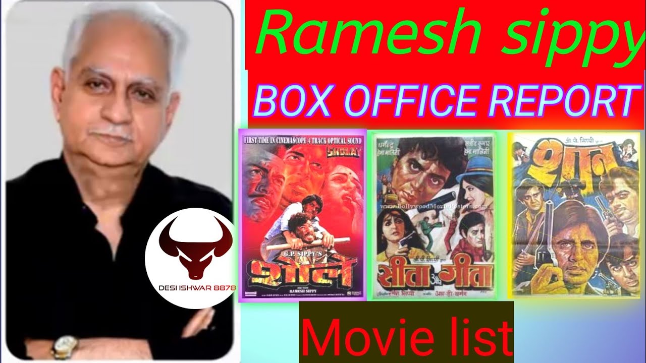 Ramesh sippy all movie list | Ramesh sippy Box Office Report - YouTube