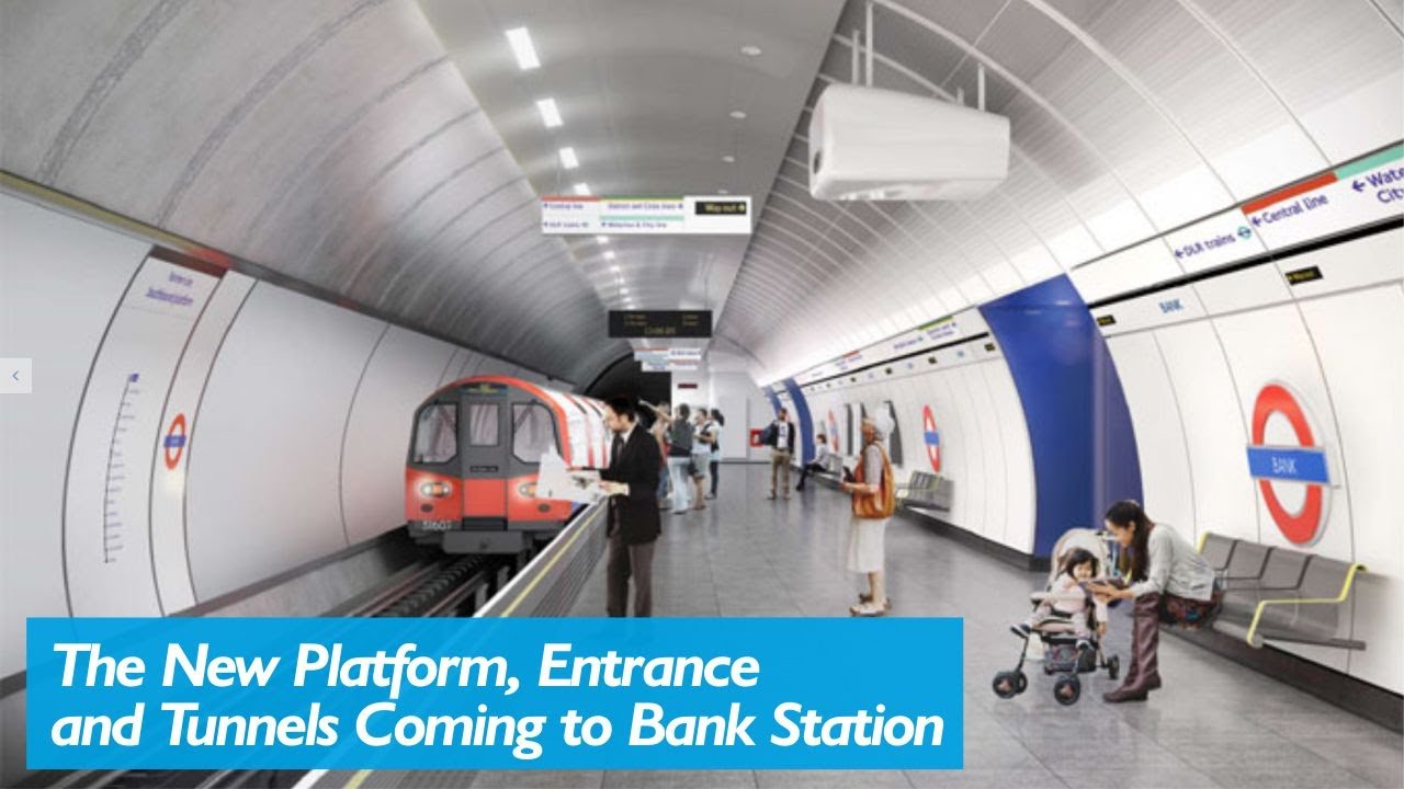 The New Northern Line Platform at Bank - YouTube