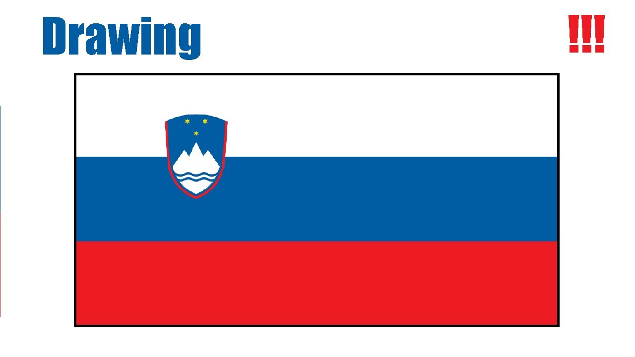 How to draw the flag of Slovenia - YouTube