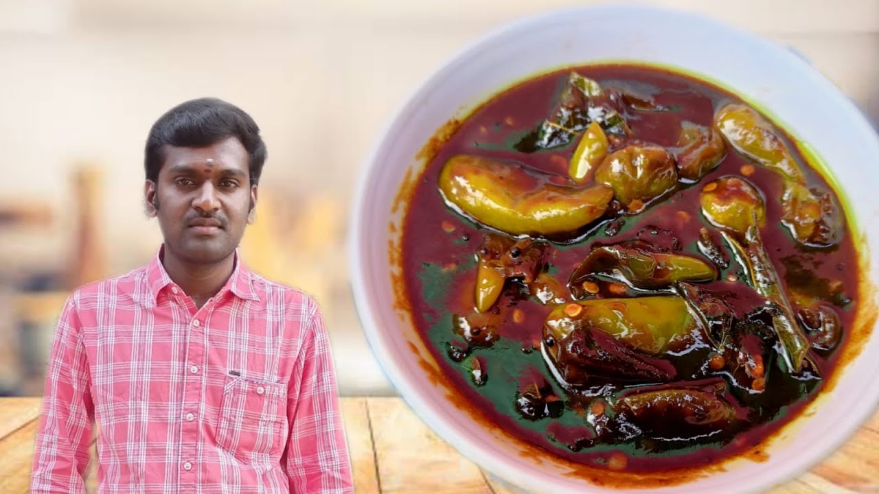 Puli Milagai Recipe in Tamil | Green Chilli Tamarind Pickle | Milagai ...