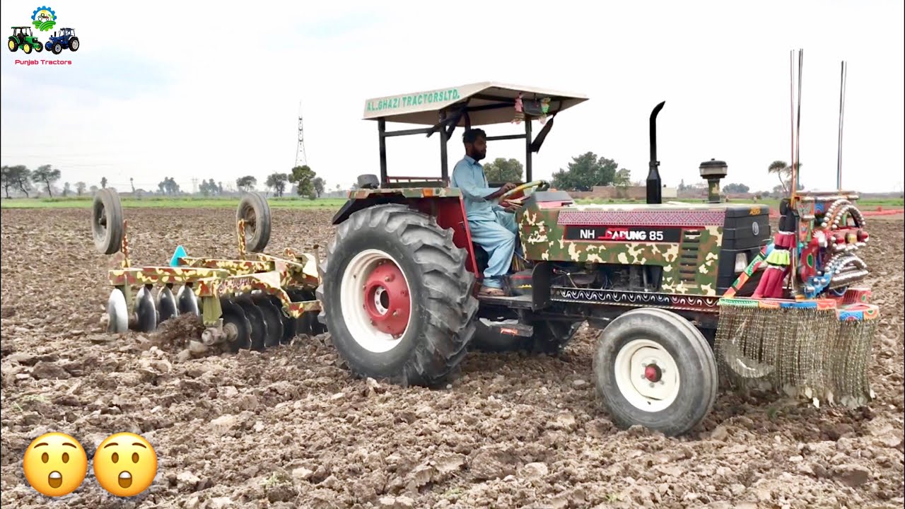 New Holland Dabung 85 | Commando Style | 18 Disc Harrow 2nd High Gear ...