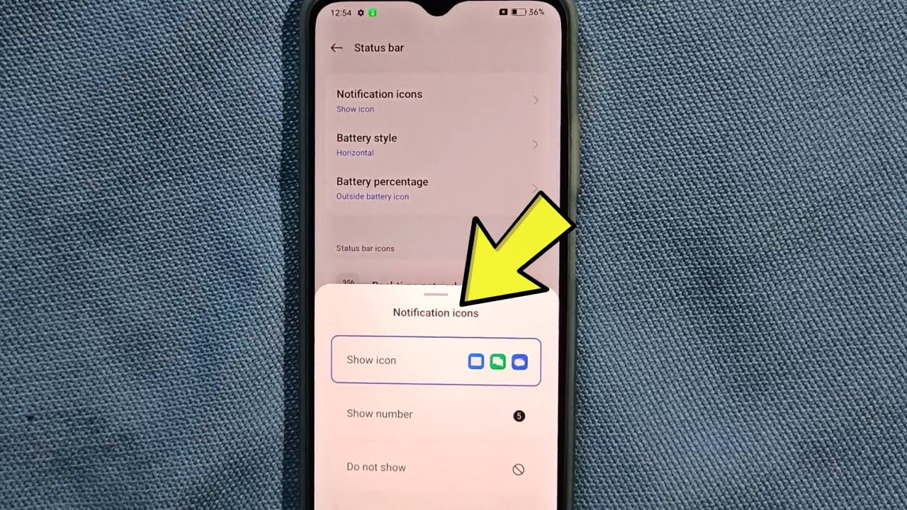 how to change notification icon in Oppo A38 phone | change notification ...